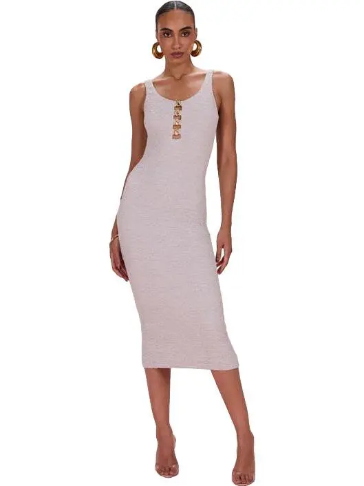 PatBO Silversand Knit Midi Dress - Green