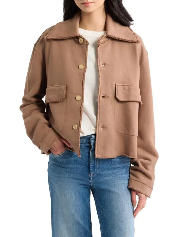 Frank & Eileen Rowan Boxy Crop Jacket - Chai