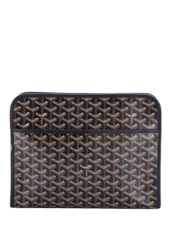 Goyard Jouvence Toiletry Pouch Coated Canvas Gm - Black