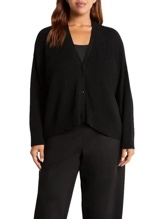 Eileen Fisher V-neck Cardigan - Black