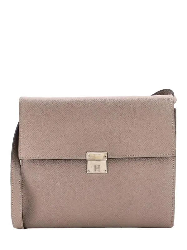 Hermès Clic Wallet On Strap Epsom 16 - Grey