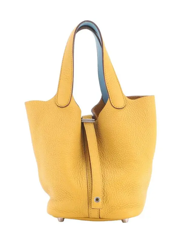Hermès Eclat Picotin Lock Bag Clemence Pm - Yellow