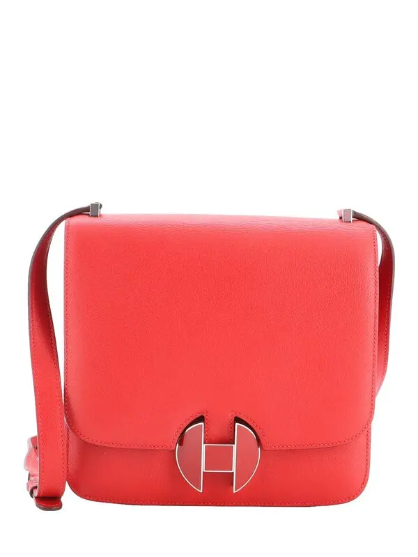 Hermès 2002 Shoulder Bag Evercolor 20 - Red