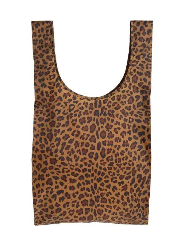 Baggu Big Tote" Print Recycled Nylon Bag - Leopard