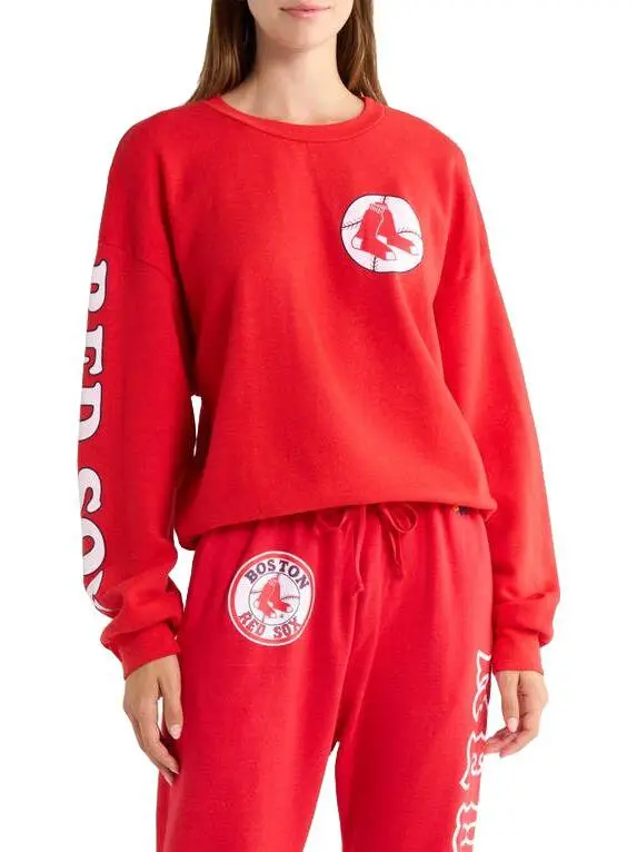 Aviator Nation Graphic Crewneck Sweatshirt - Red