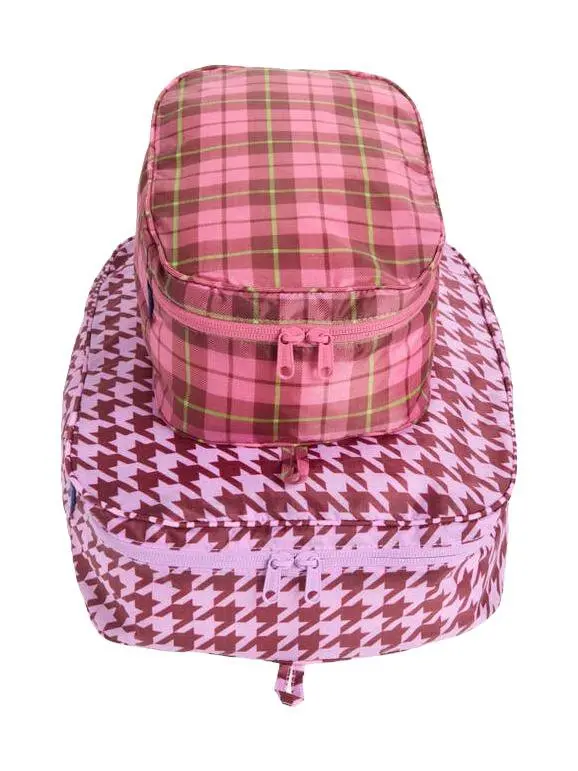 Baggu Set Of 2 Packing Cubes - Check Mix