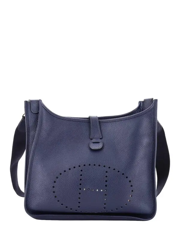 Hermès Evelyne Bag Gen Iii Clemence Gm - Blue