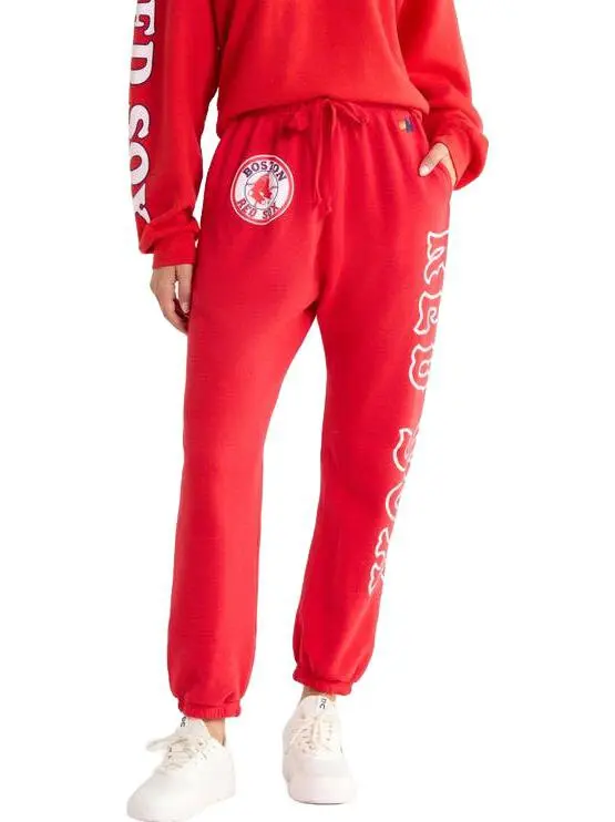 Aviator Nation Boston Sox Graphic Sweatpants - Red