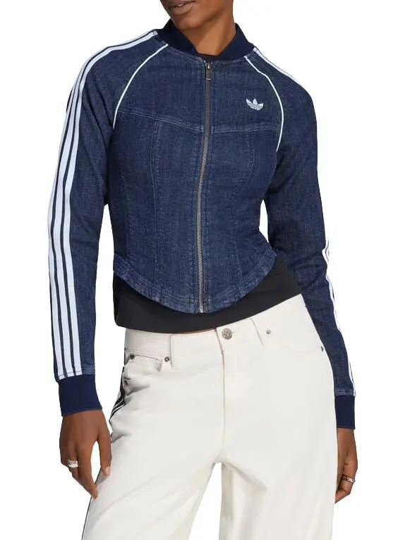ADIDAS ORIGINALS Superstar Corset Track Jacket - Indigowash