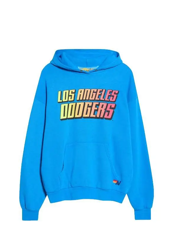 Aviator Nation Los Angeles Dodgers Graphic Hoodie - Ocean