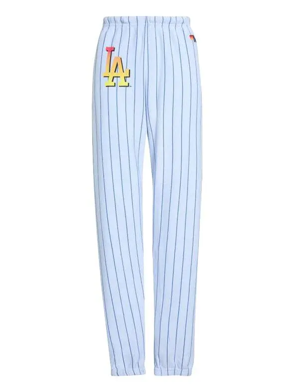 Aviator Nation Los Angeles Dodgers Pinstripe Sweatpants - White/blue