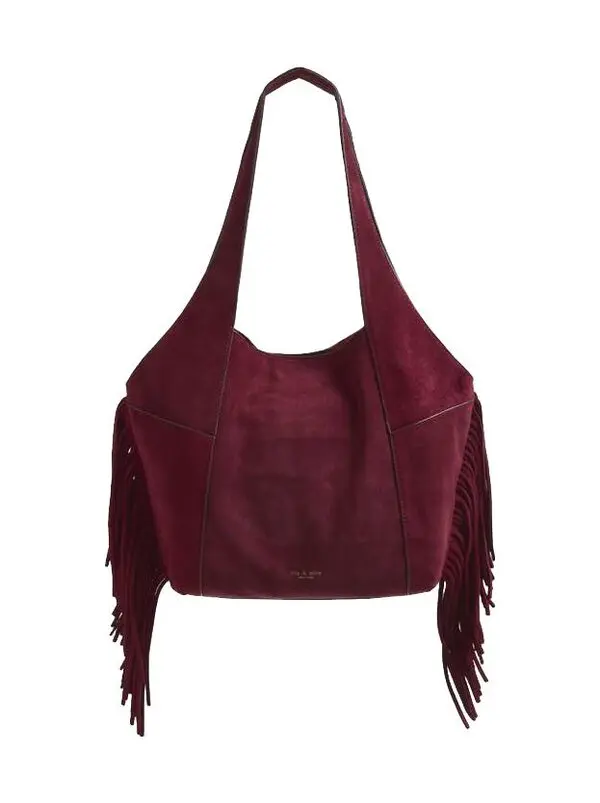 Rag & Bone Brayton Fringe Suede Shopper Bag - Dey