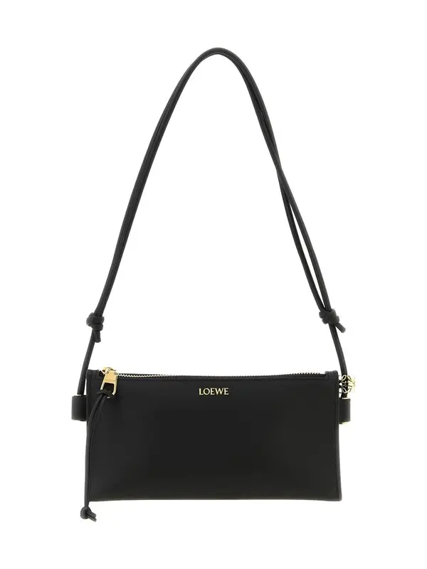 Loewe Nappa Calf Leather 'joya' Clutch - Black