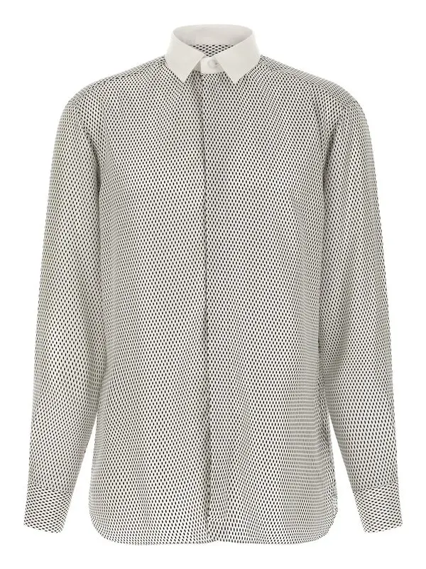 TOM FORD Shirt With Contrast Collar - White