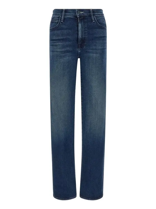 MOTHER The Kick It High-waisted Straight-leg Jeans - Blue