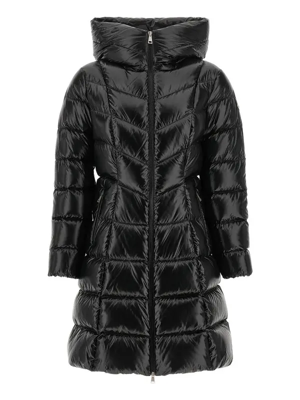 Moncler Marusse Down Jacket With Chevron Quilting - Black