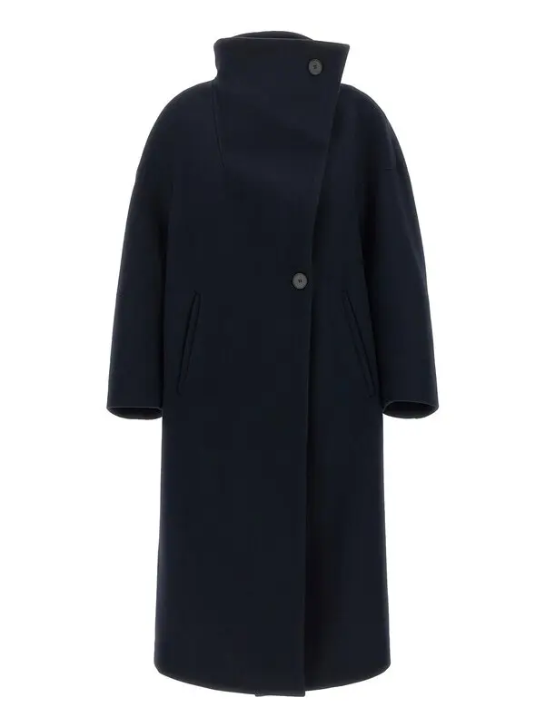 TELA Scott Virgin Wool Blend Coat - Blue