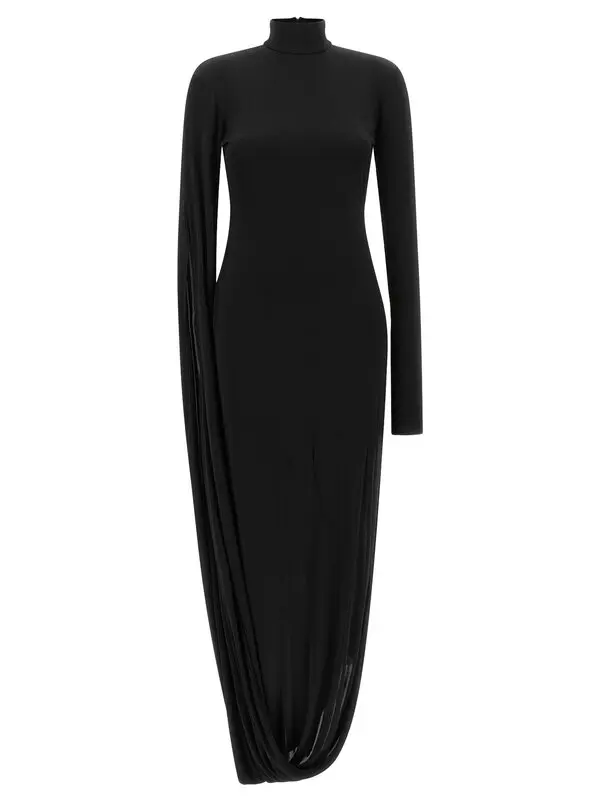 Giuseppe Di Morabito Draped High Neck Maxi Dress - Black