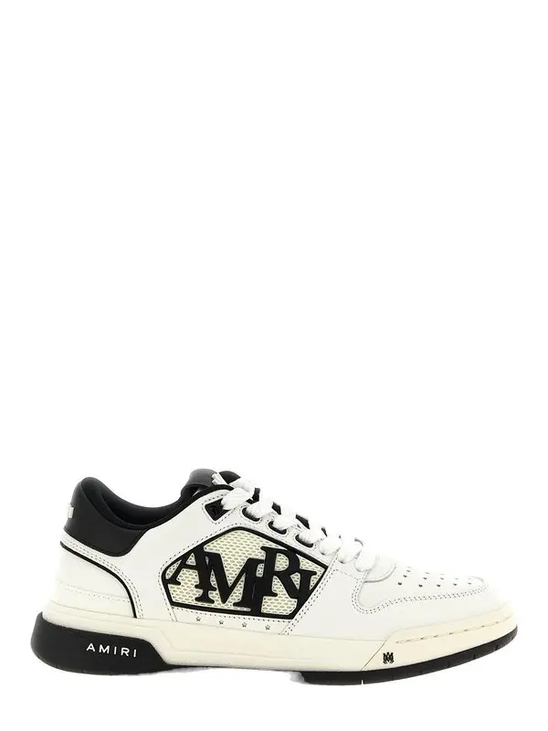 Amiri Classic Low Top Sneakers With Perforated Detail - White/black