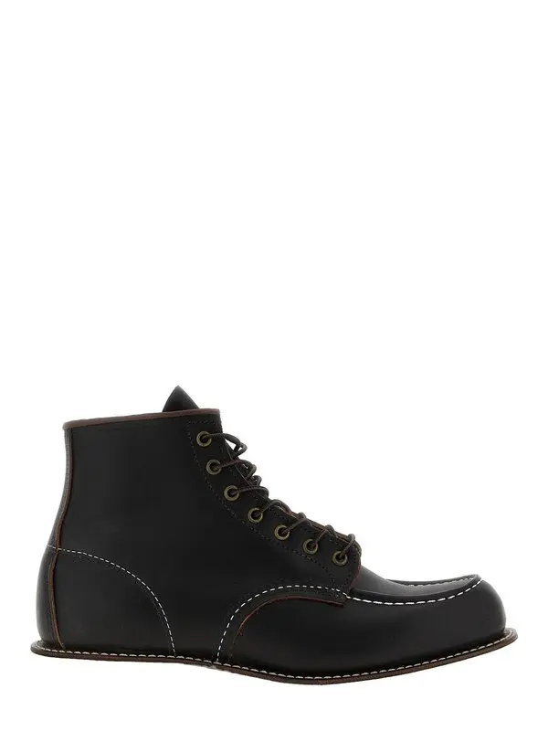 Red Wing Classic Moc Toe Lace-up Ankle Boots - Black