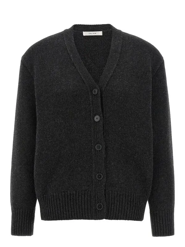 THE ROW Pranavi Cashmere Cardigan - Gray