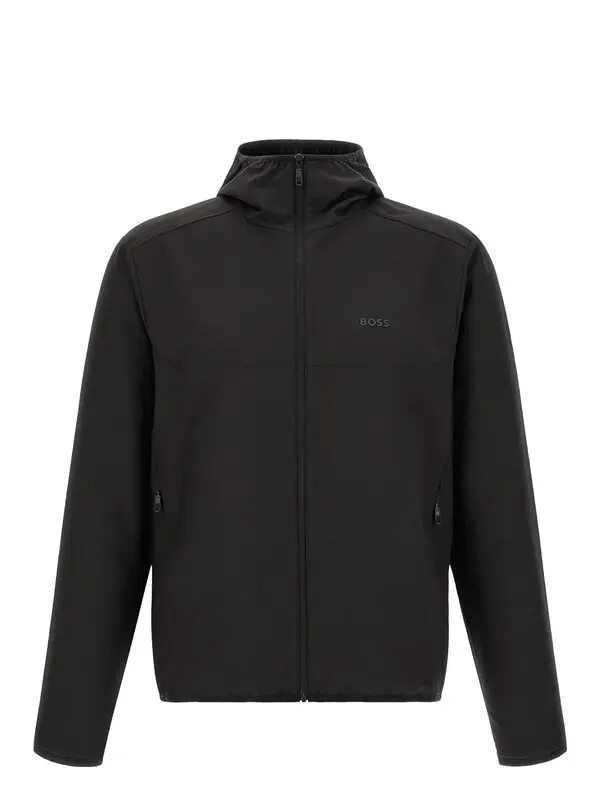 Hugo Boss Boss Litewear Hooded Technical Jacket - Black
