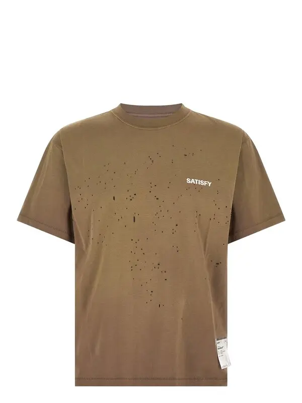 Satisfy Openwork T-shirt - Brown