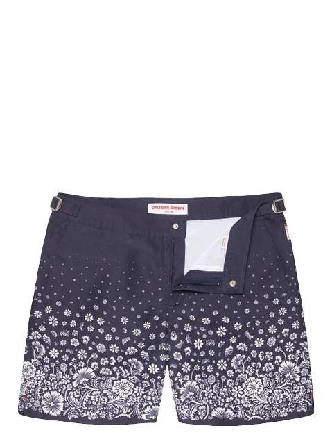 Orlebar Brown Bulldog Exclusive-print Mid-length Swim Shorts - Night Iris
