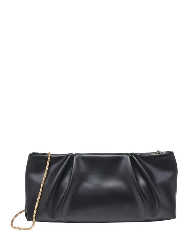 URBAN EXPRESSIONS Franny Clutch With Gold Hardware - Black