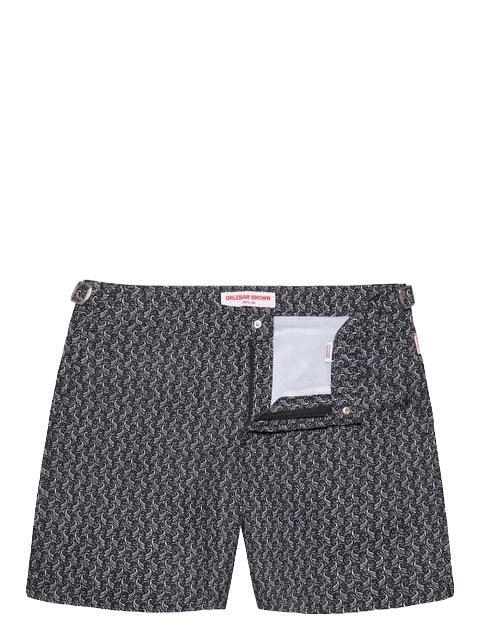 Orlebar Brown Bulldog Exclusive-print Mid-length Swim Shorts - Night Iris