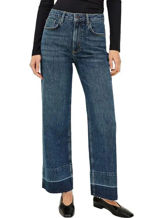 Rails Getty Crop High Waist Wide Leg Jeans - Creekside