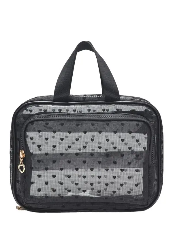 URBAN ESSENTIALS Kiss & Carry Travel Organizer With Quilted Pattern - Black