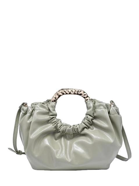 URBAN EXPRESSIONS Myles Crossbody With Hammered Top Handle - Sage