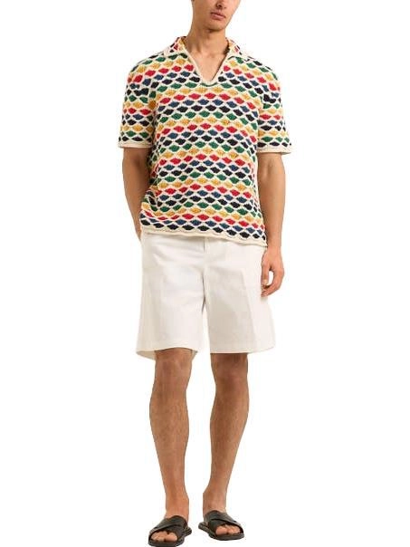 Orlebar Brown Batten Crochet Polo Fairground Polo Shirt - Multi