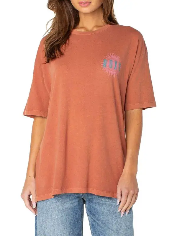Roxy Sun Club Graphic T-shirt - Chutney