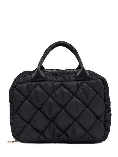 URBAN ESSENTIALS Quilted Travel Organizer With Top Handles - Black