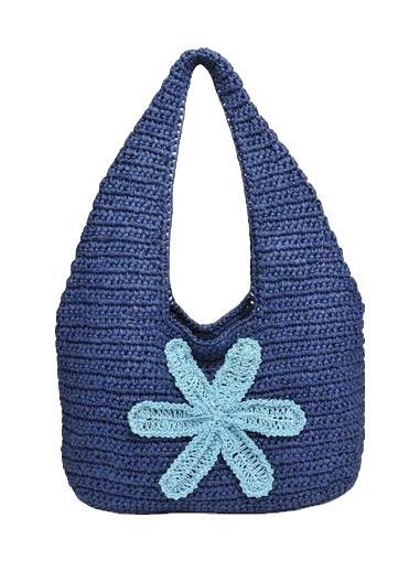 URBAN EXPRESSIONS Crystal Hobo Bag - Navy