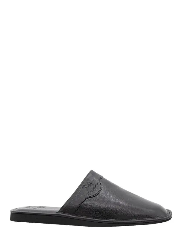 CAVALINHO Gentleman Leather House Slippers - Black