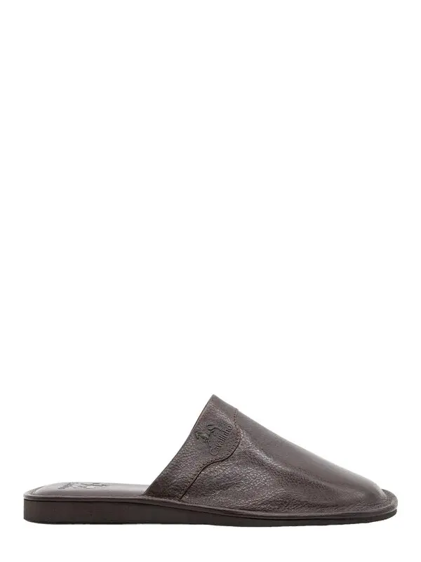 Cavalinho Gentleman Leather House Slippers - Brown