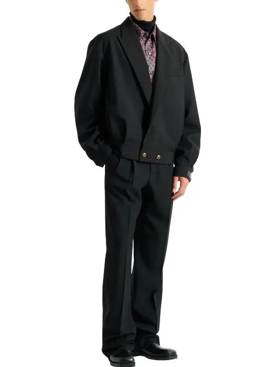 Balmain Wool 2-button Jacket - Black