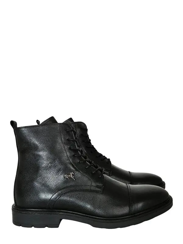 Cavalinho Gentleman Leather Ankle Boots - Black