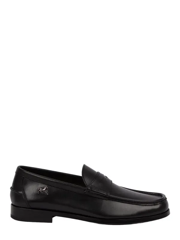 Cavalinho Leather Penny Loafers - Black