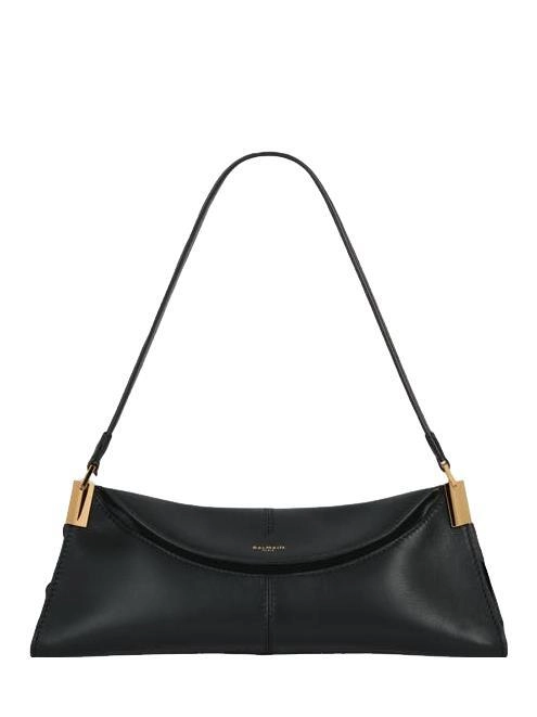 Balmain Smooth Leather Small Bag - Black
