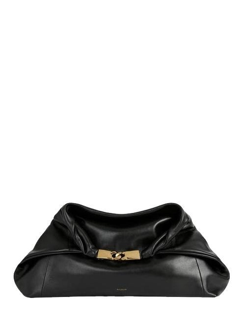 Balmain Dinner At 8 Medium Bag In Smooth Leather - Black