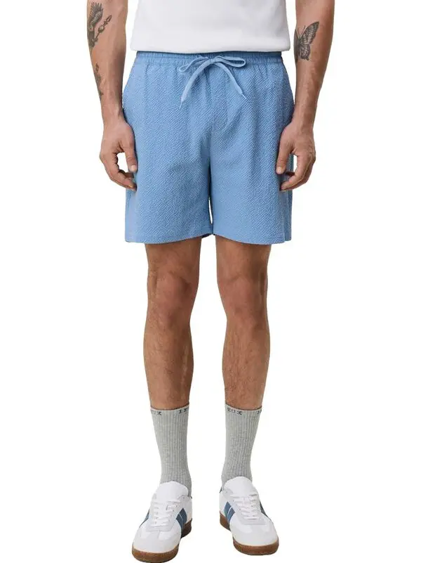 LES DEUX Seersucker Swim Trunks - Allure