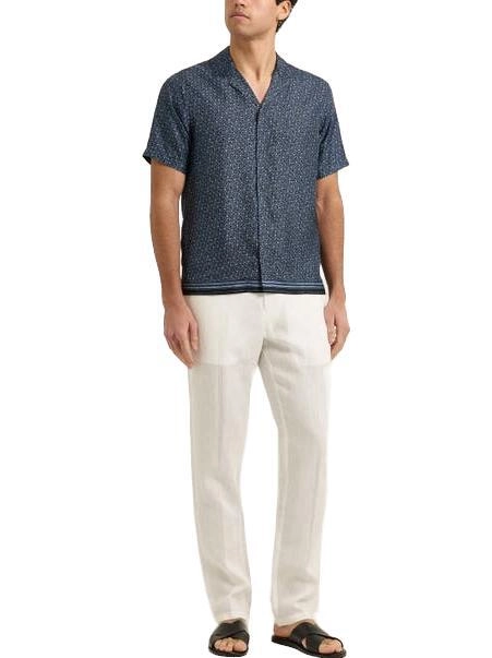 Orlebar Brown Maitan Silk Relaxed-fit Shirt - Night Iris
