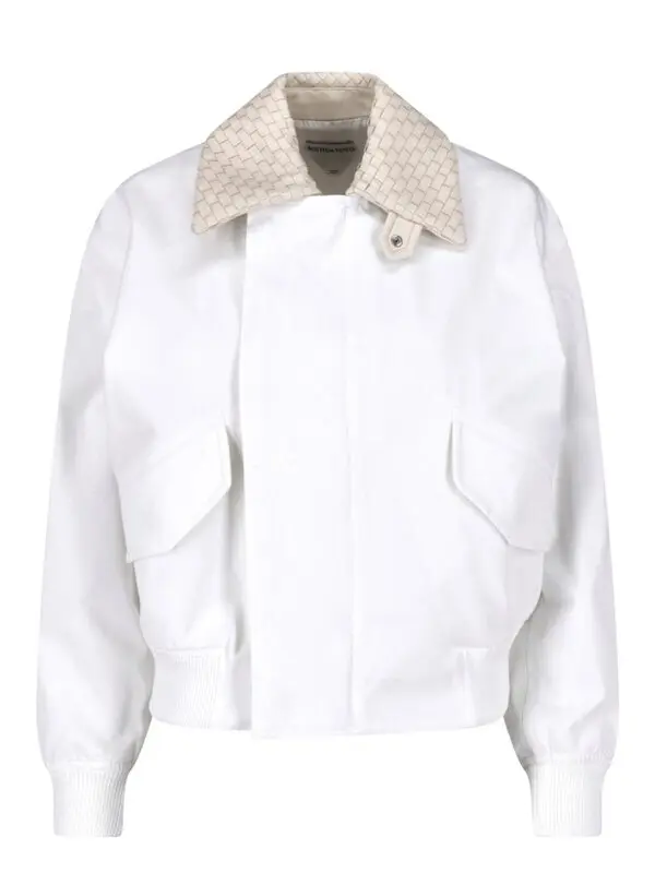 Bottega Veneta Jacket Collar "intrecciato - White
