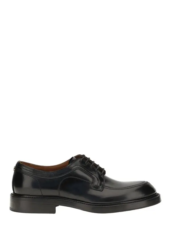 Dolce & Gabbana Calfskin Derby Loafers - Black