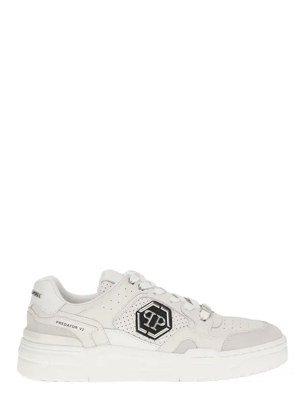 Philipp Plein Predator V2 Low Top Sneakers - White