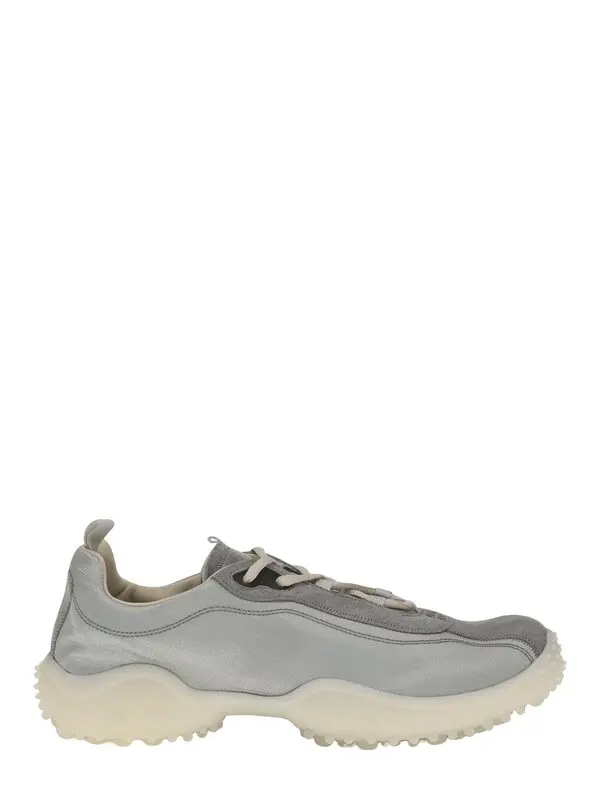 Miu Miu Bubble Sneakers In Technical Fabric And Suede - Grey